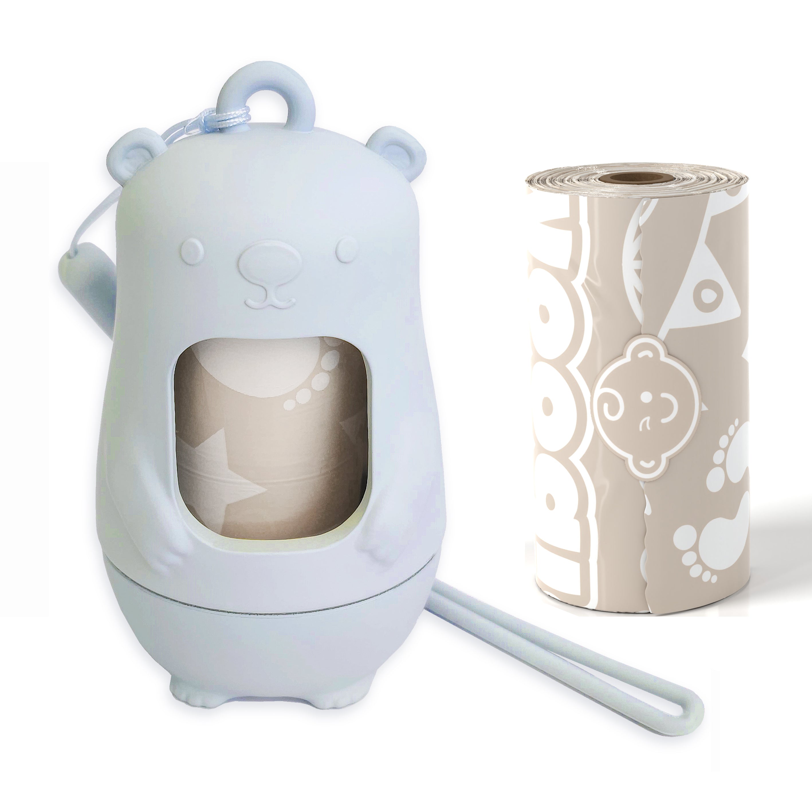 Teddy Bear Disposable Nappy Bag Dispenser | BABY BLUE – Moodie